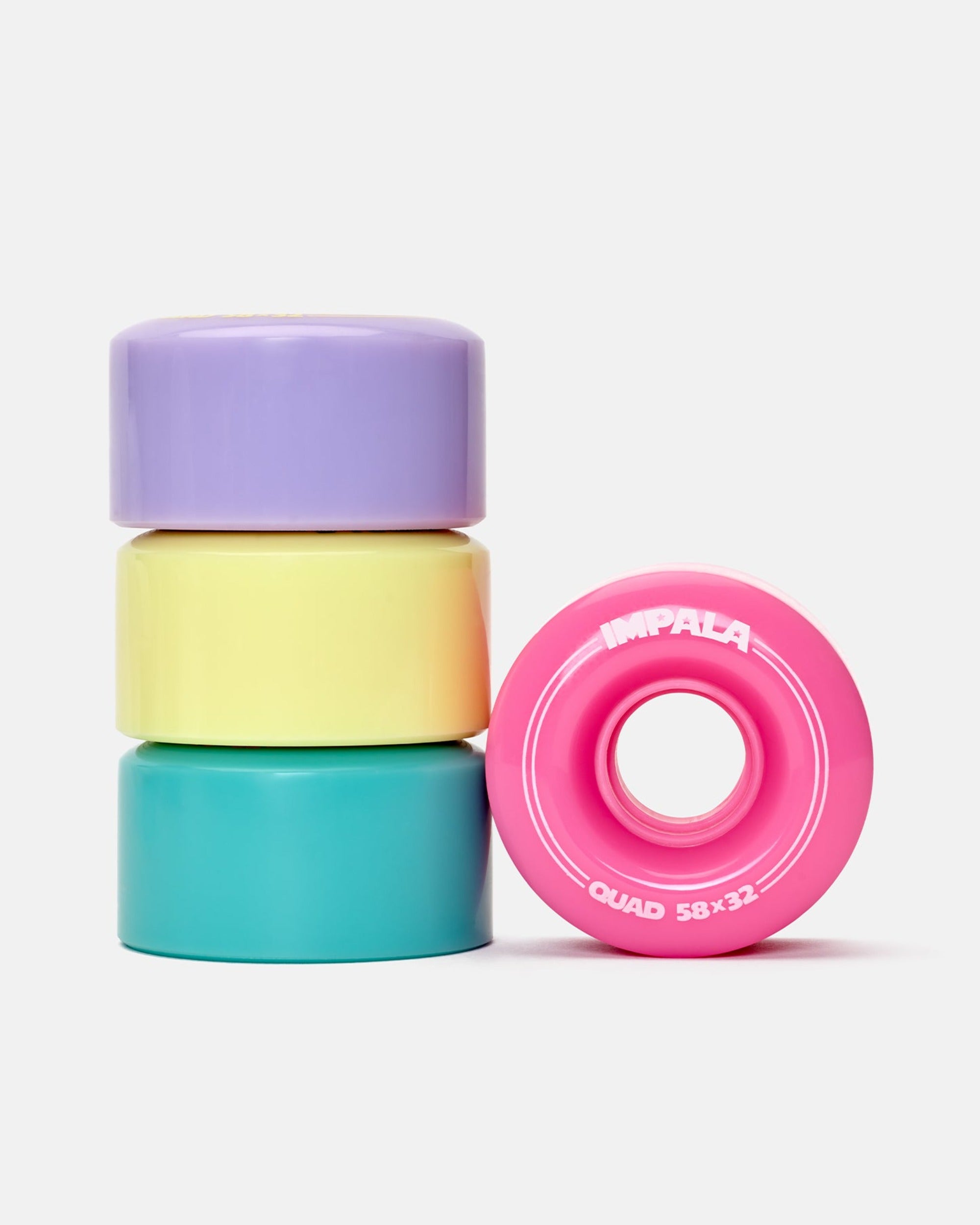 Impala Replacement Roller Skate Wheels (4 Pack) - Pastel Multi | Impala ...